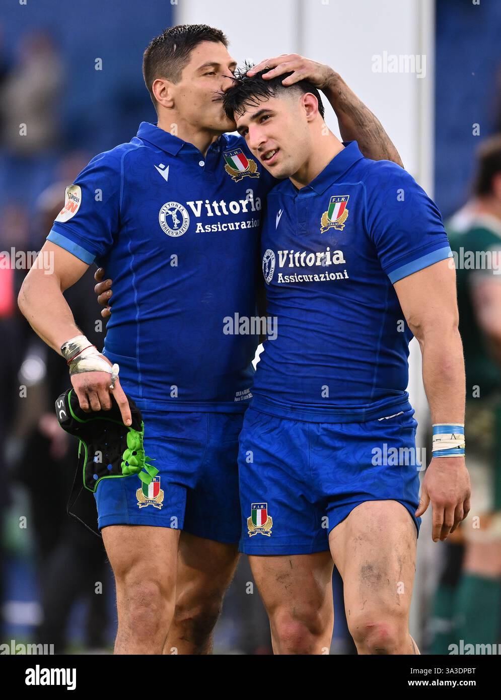 Italy's Ignacio Brex Juan (left) and Tommaso Menoncello during the ...