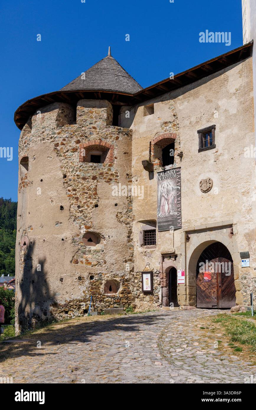 Old Castle, fortified parish church now a mining museum, Banska ...
