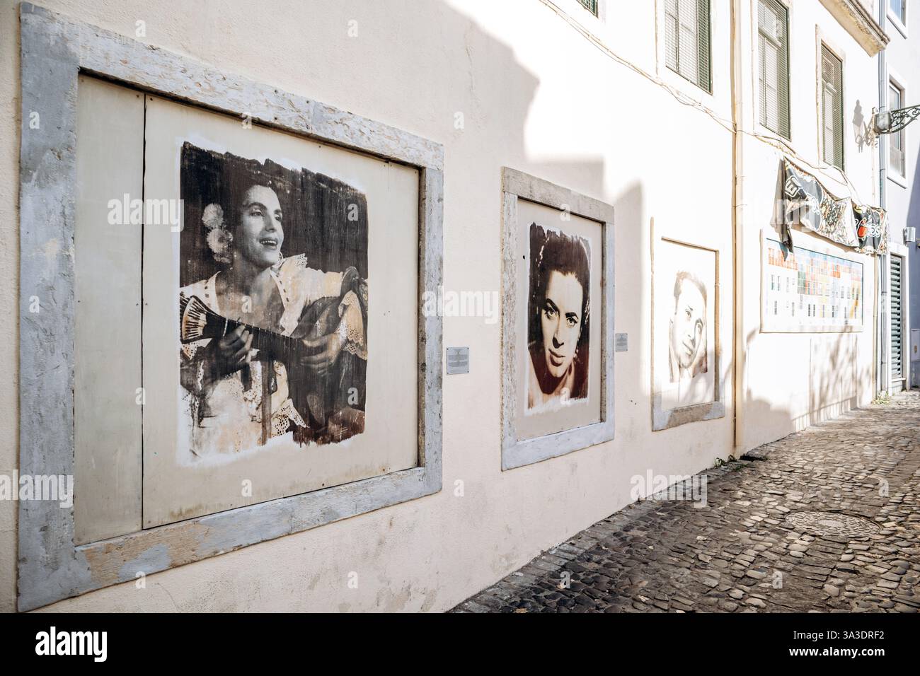 Lisbon, Portugal - January 2, 2025: Black-and-white vintage portraits ...