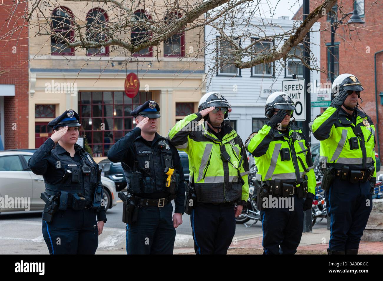 The crew of the USS Hudner visited Concord to honor the legacy of their ship’s namesake. They ...
