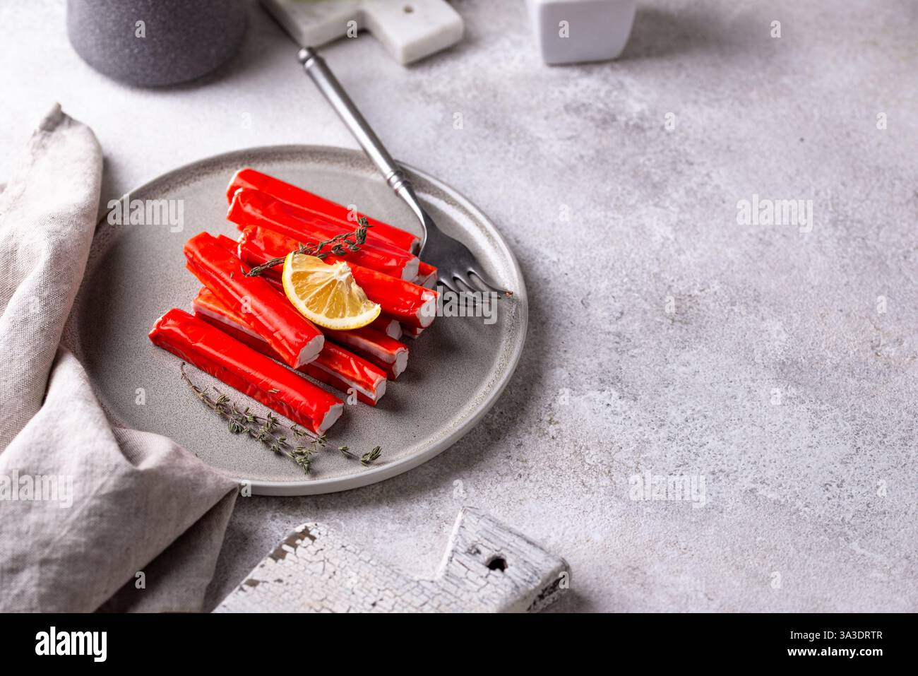Surimi sticks from crab meat Stock Photo - Alamy