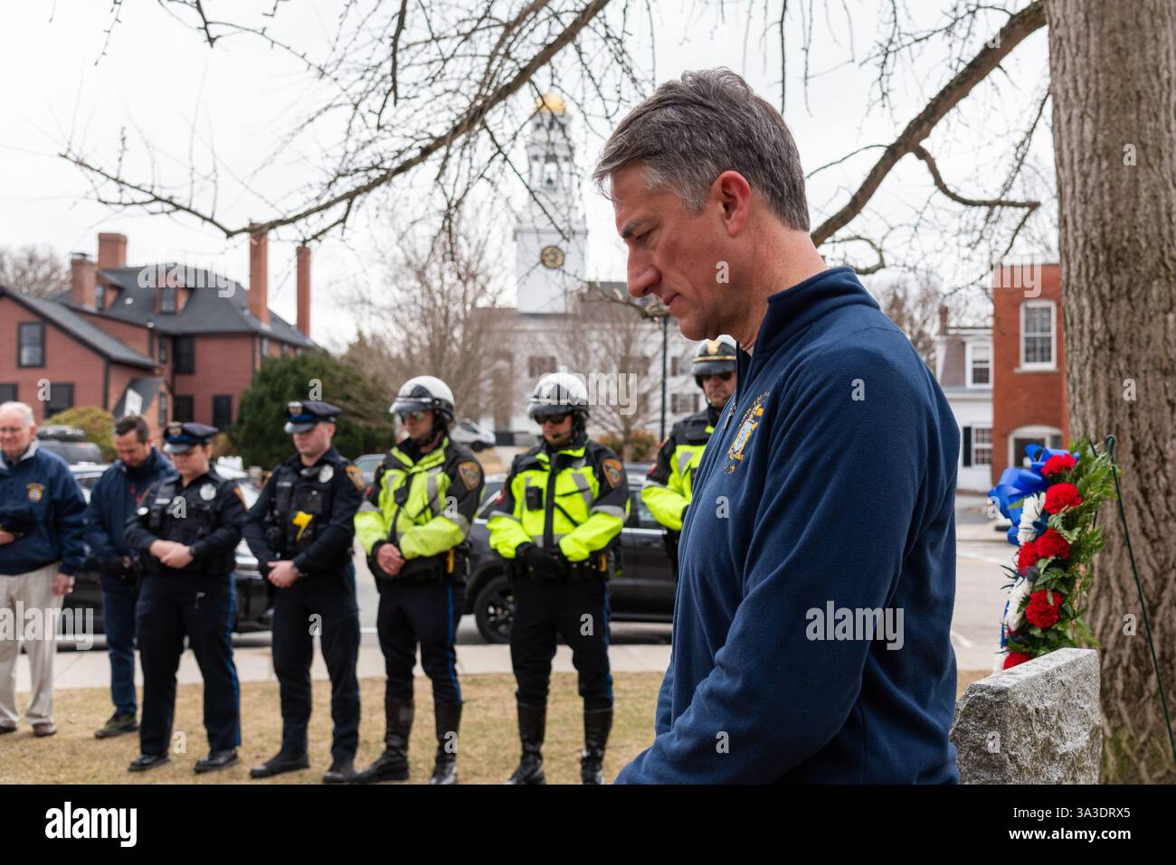 The crew of the USS Hudner visited Concord to honor the legacy of their ship’s namesake. They ...
