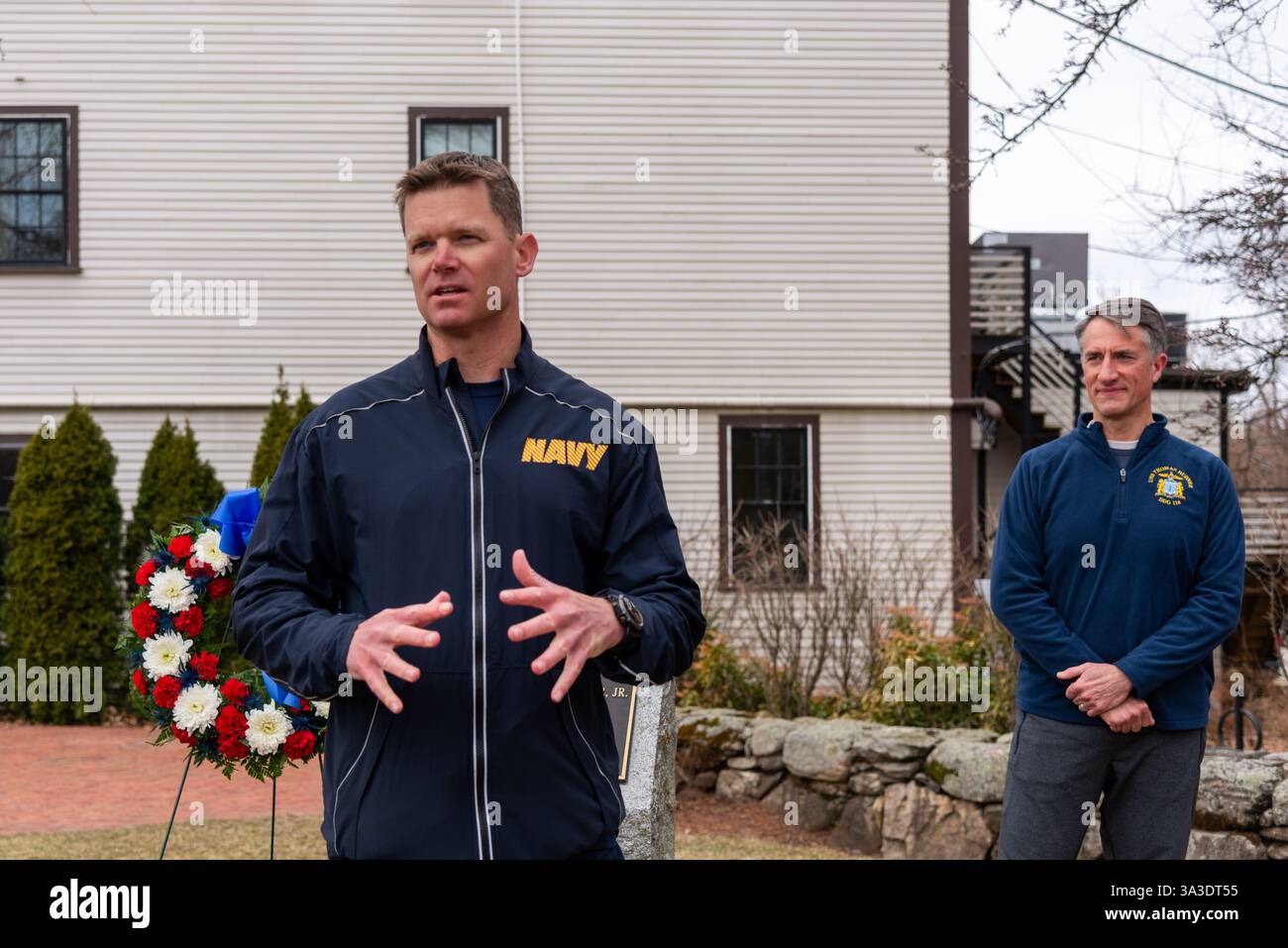 The crew of the USS Hudner visited Concord to honor the legacy of their ship’s namesake. They ...