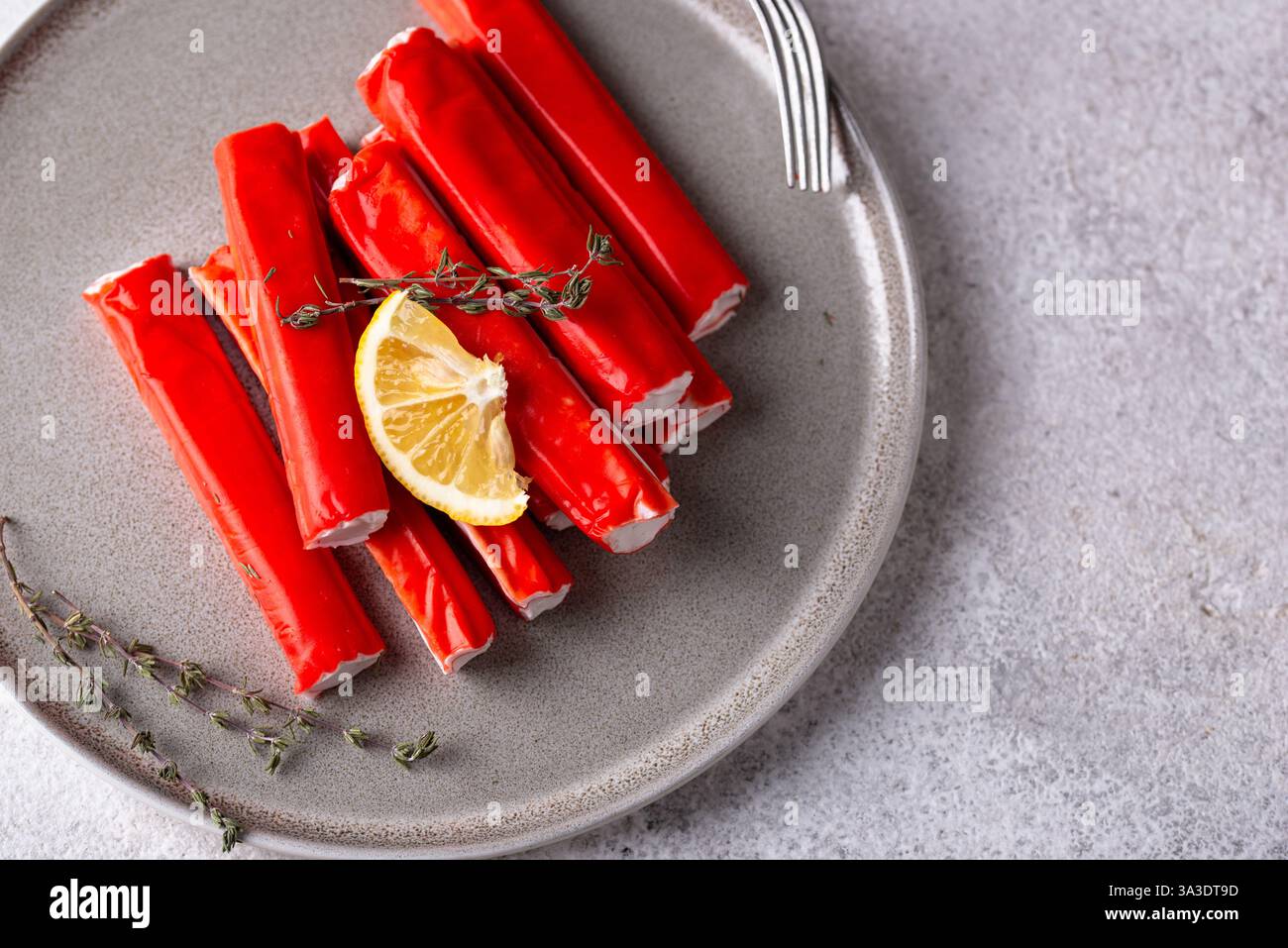 Surimi sticks from crab meat Stock Photo - Alamy