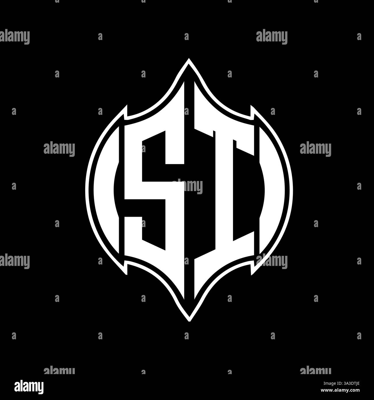 ST Unique modern flat abstract geometric initials vector letter logo ...