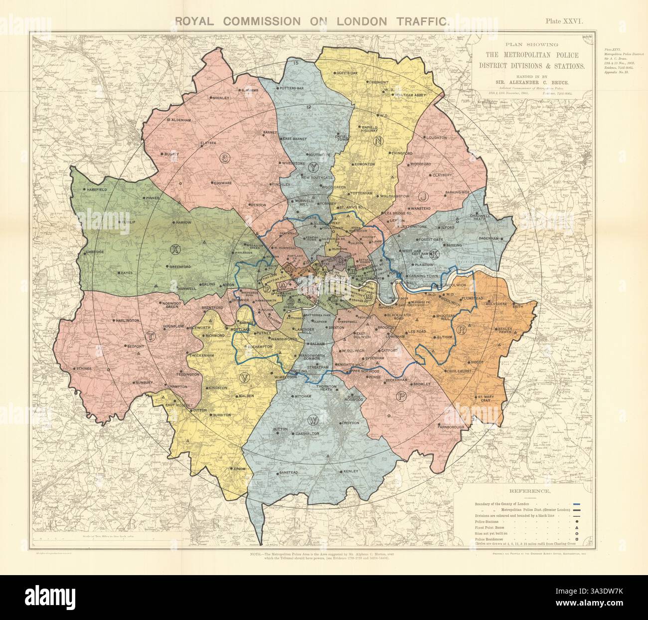 Metropolitan police district map hi-res stock photography and images ...