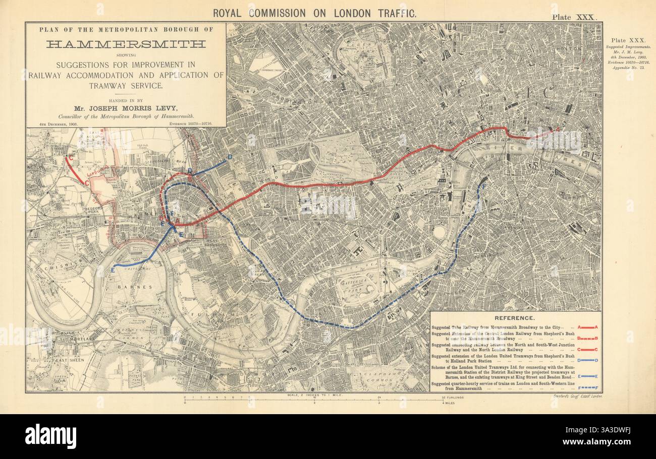 Proposed London Underground tube line for a Hammersmith and City line ...