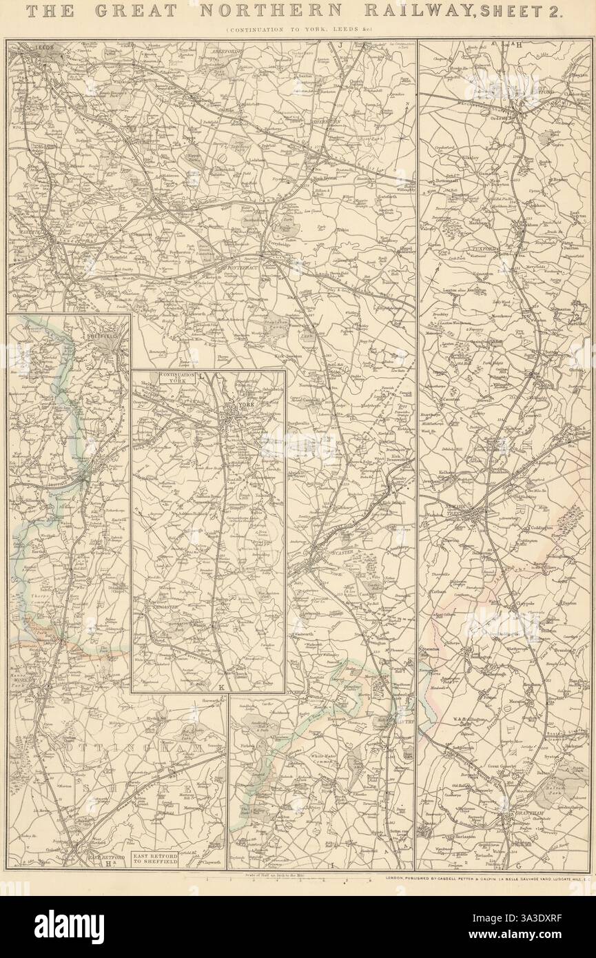 Leeds railway map hi-res stock photography and images - Alamy