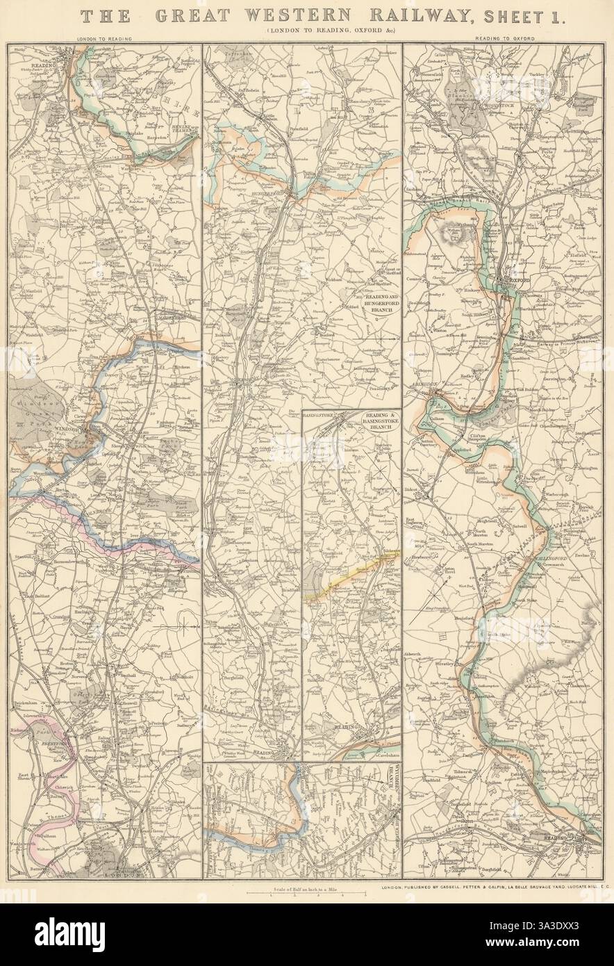 Map england 19th century railway hi-res stock photography and images ...