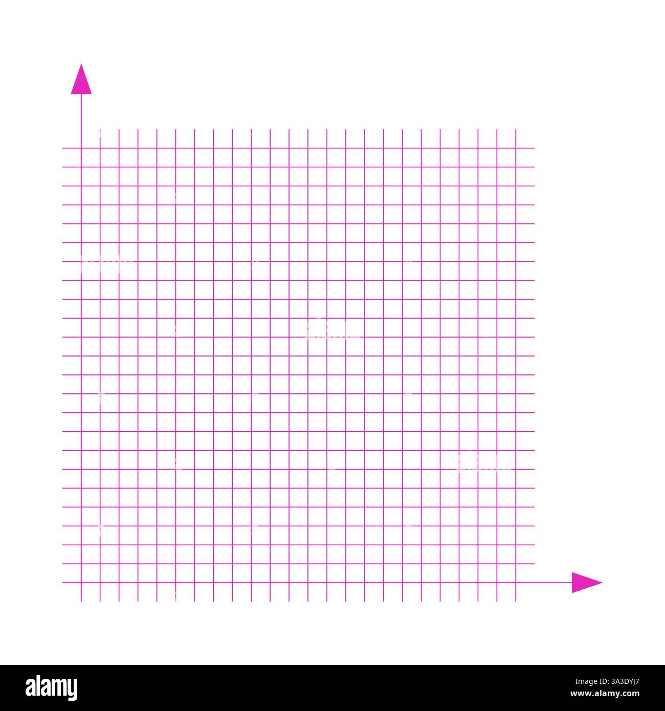 Grid paper. Mathematical graph. Cartesian coordinate system with x-axis ...