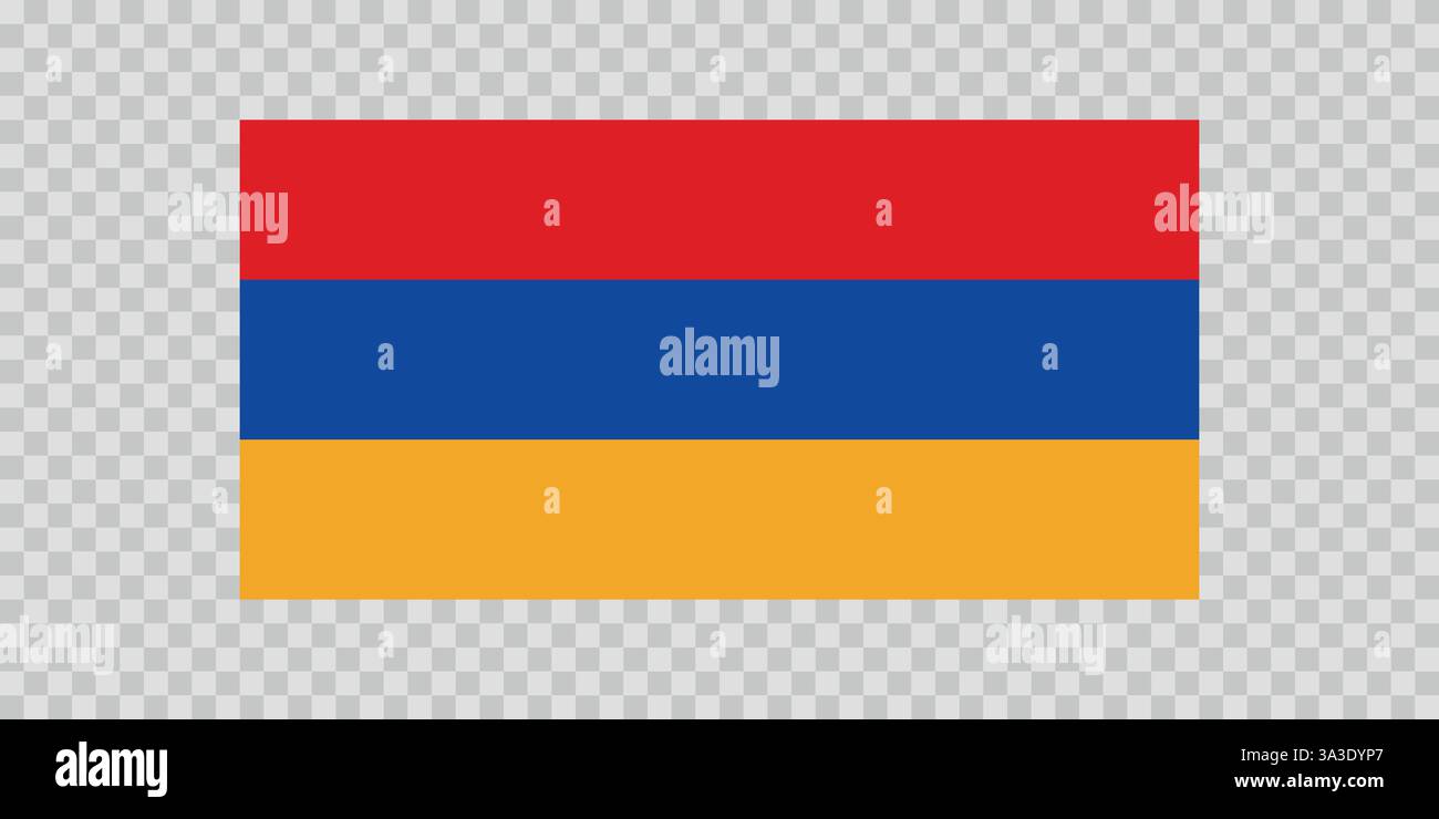 Flag of Armenia. Armenian national symbol in official colors. Template ...