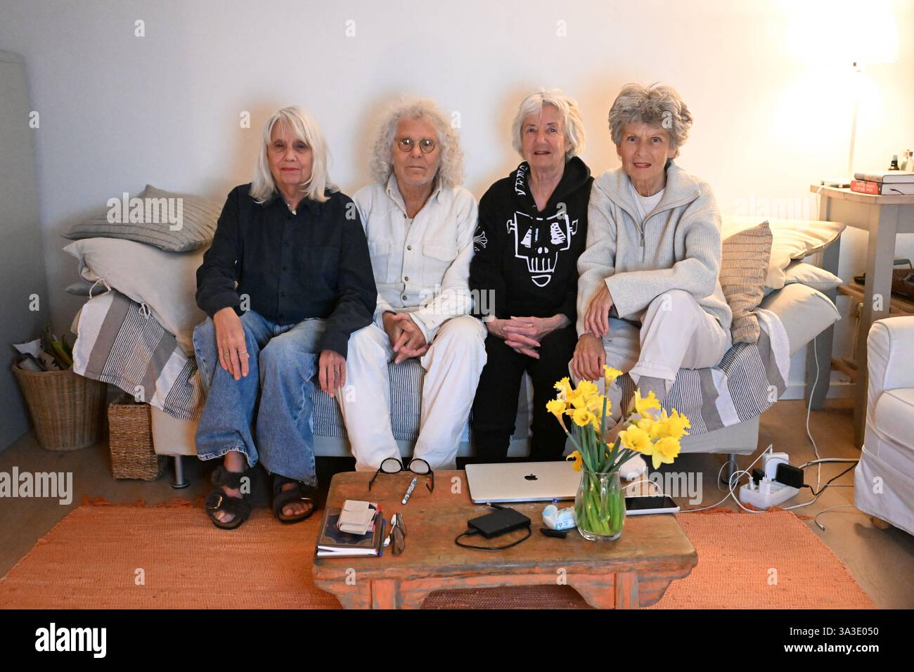 Munich, Germany. 14th Mar, 2025. Gisela Getty (l-r), Rainer Langhans ...
