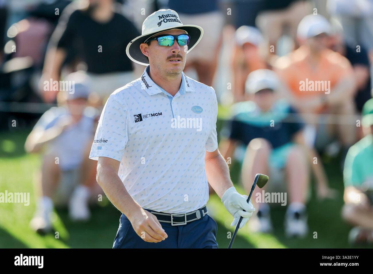 Ponte Vedra, FL, USA. 15th Mar, 2025. Joel Dahmen on the 3rd hole during the third round of THE ...