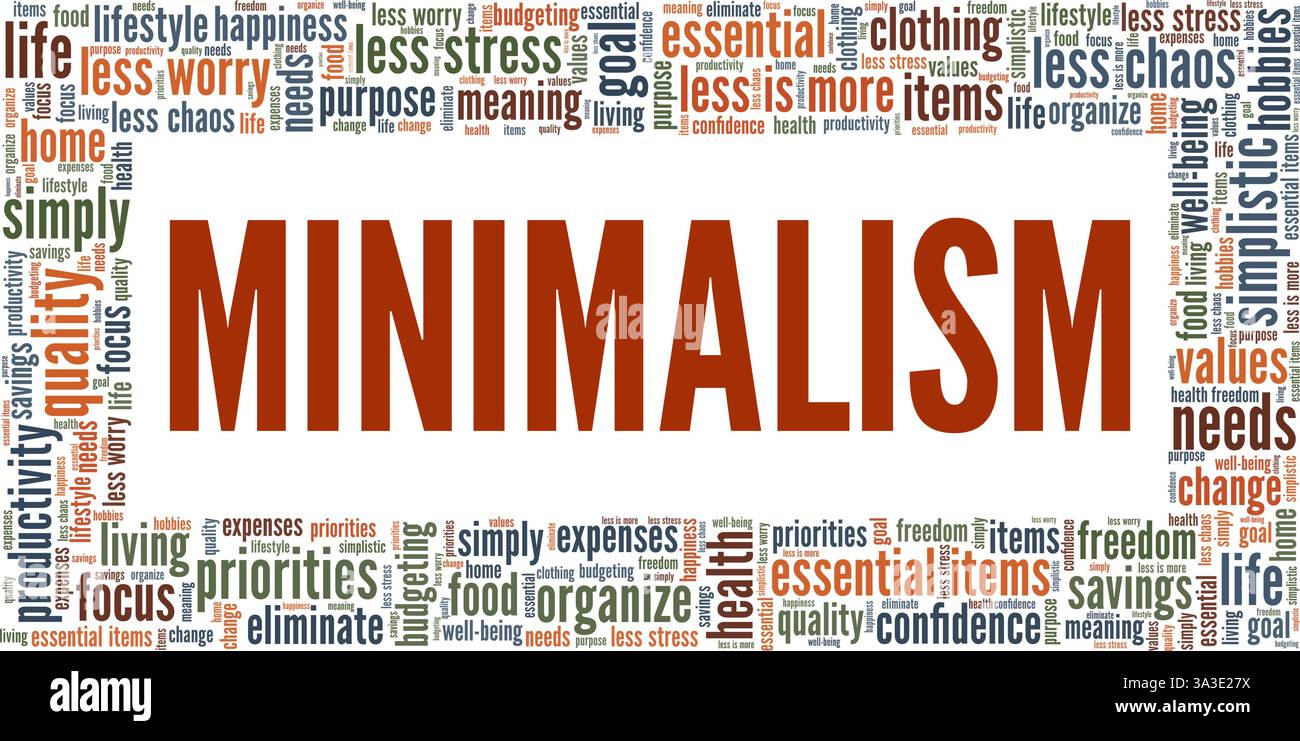 Minimalism vector illustration word cloud isolated on a white ...