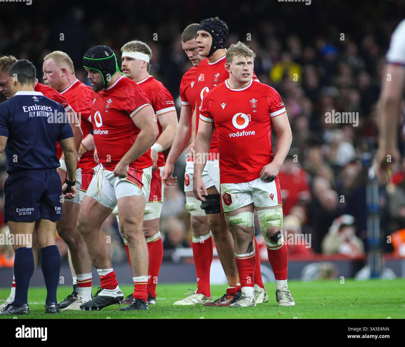 Jac Morgan of Wales during the 2025 Guinness 6 Nations match Wales vs England at Principality ...