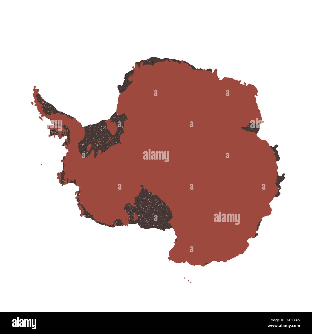Map of Antarctica, sign silhouette. World Map Globe. Vector ...