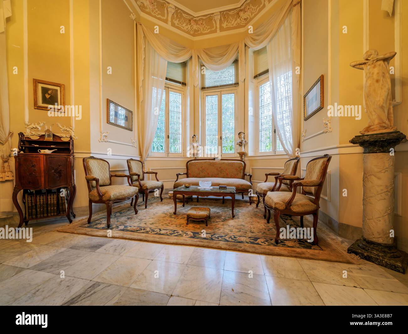 Casa Museo Montes Molina, interior, Paseo de Montejo, Merida, Yucatan ...