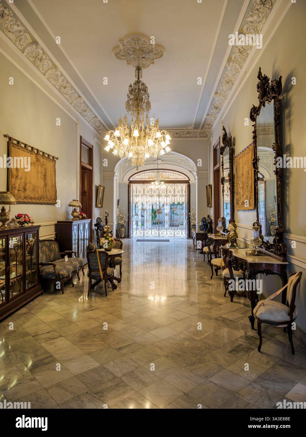 Casa Museo Montes Molina, interior, Paseo de Montejo, Merida, Yucatan ...