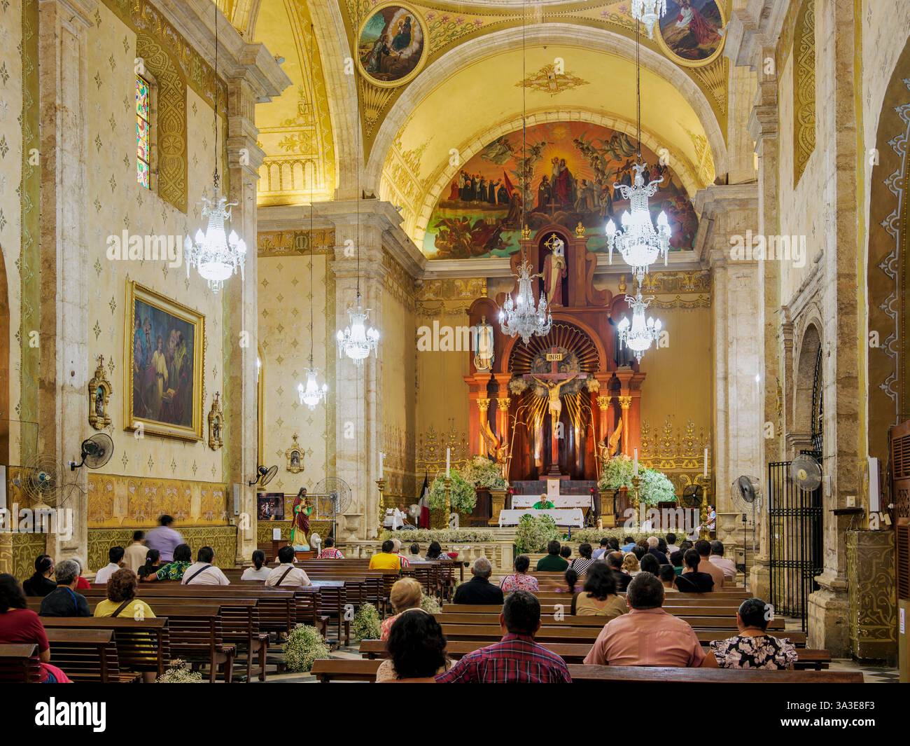 The Rectory Jesus Third Order Church, interior, Merida, Yucatan State ...