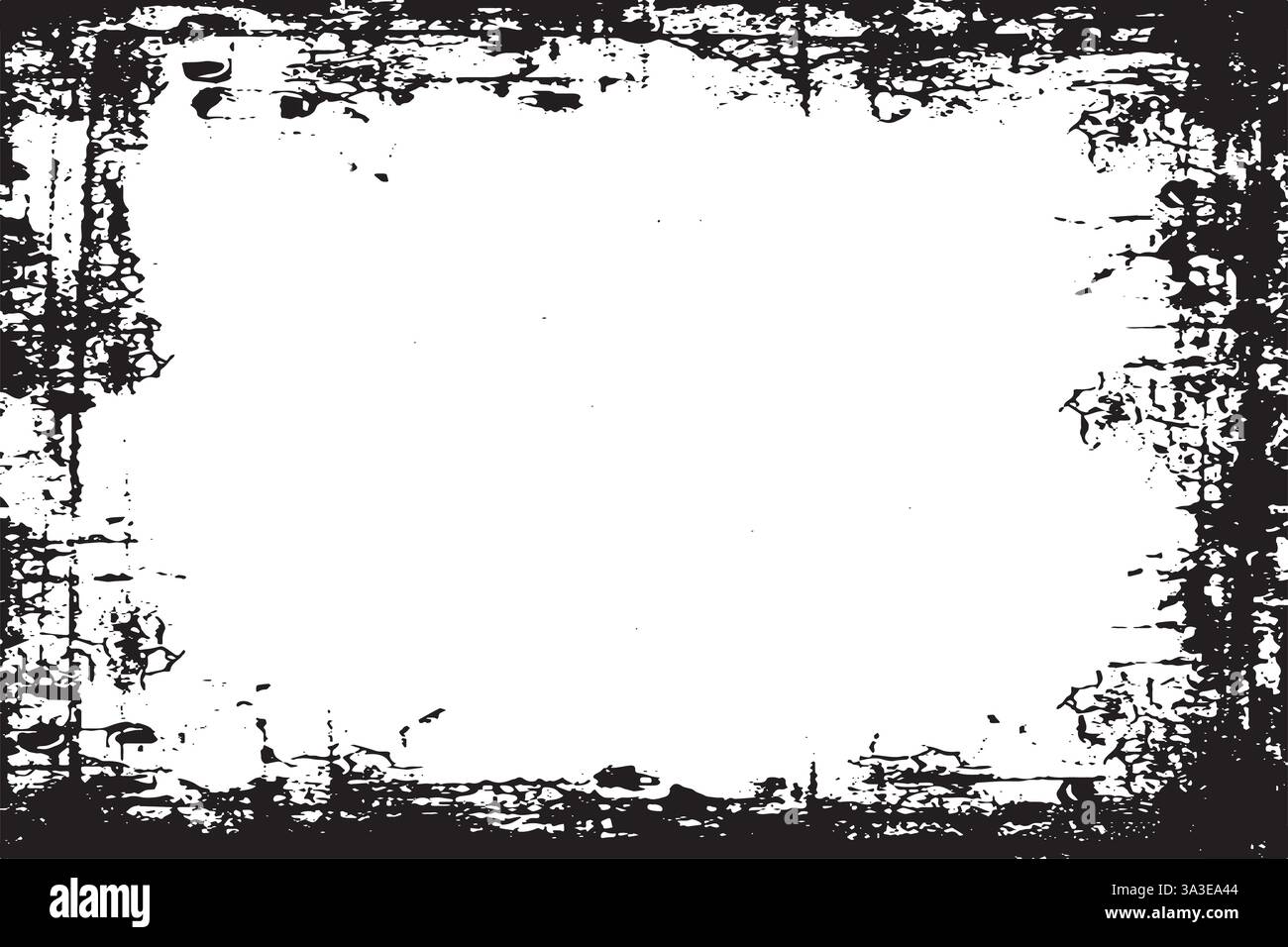 Grunge border vector texture background. Abstract frame overlay. Dirty and damaged backdrop ...