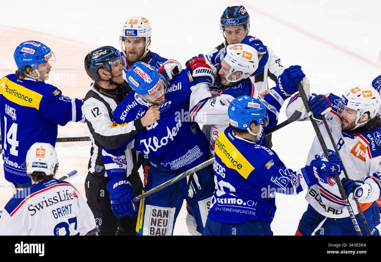 Kloten, Switzerland, 15th Mar 2025: #62 Harrison Schreiber (Kloten) is ...