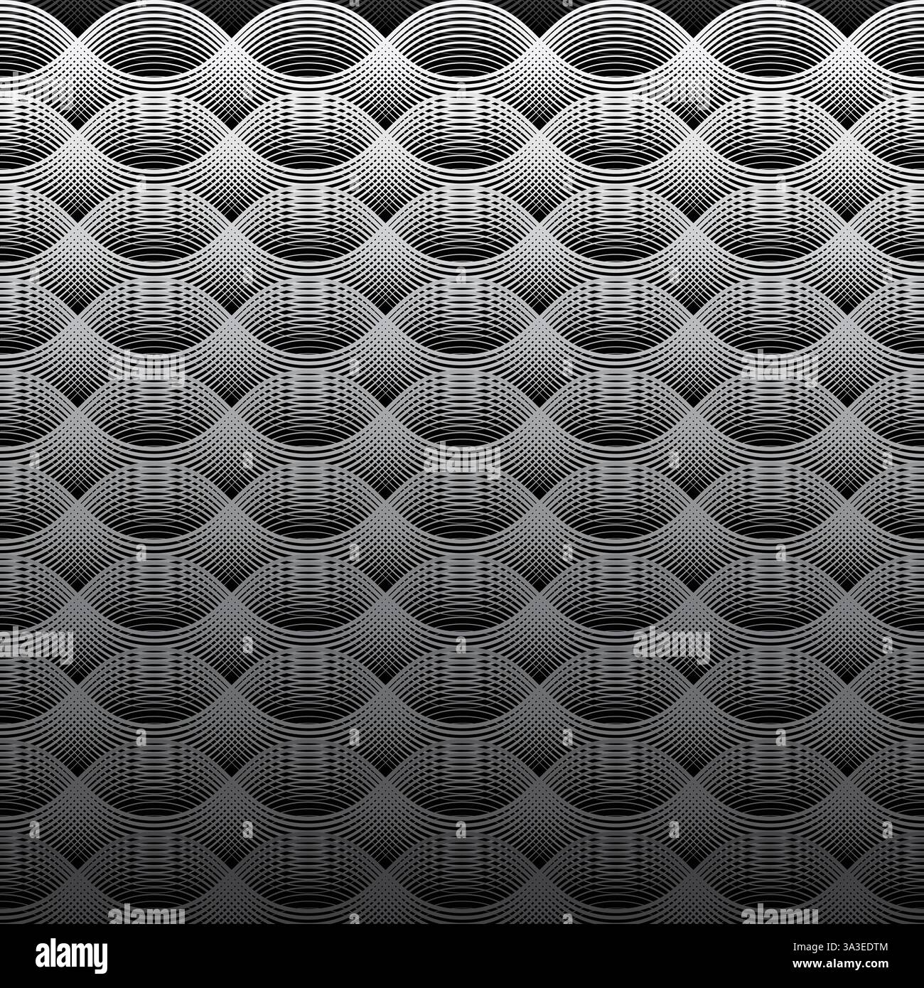 Geometric oval pattern Black and White Stock Photos & Images - Alamy
