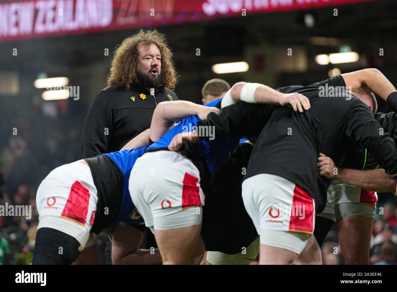 Wales Scrum Consultant Adam Jones during the 2025 Guinness 6 Nations ...