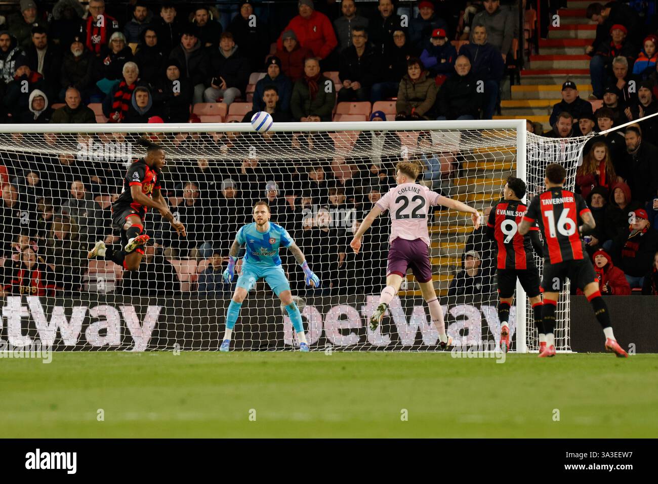 Vitality Stadium, Boscombe, Dorset, UK. 15th Mar, 2025. Premier League ...