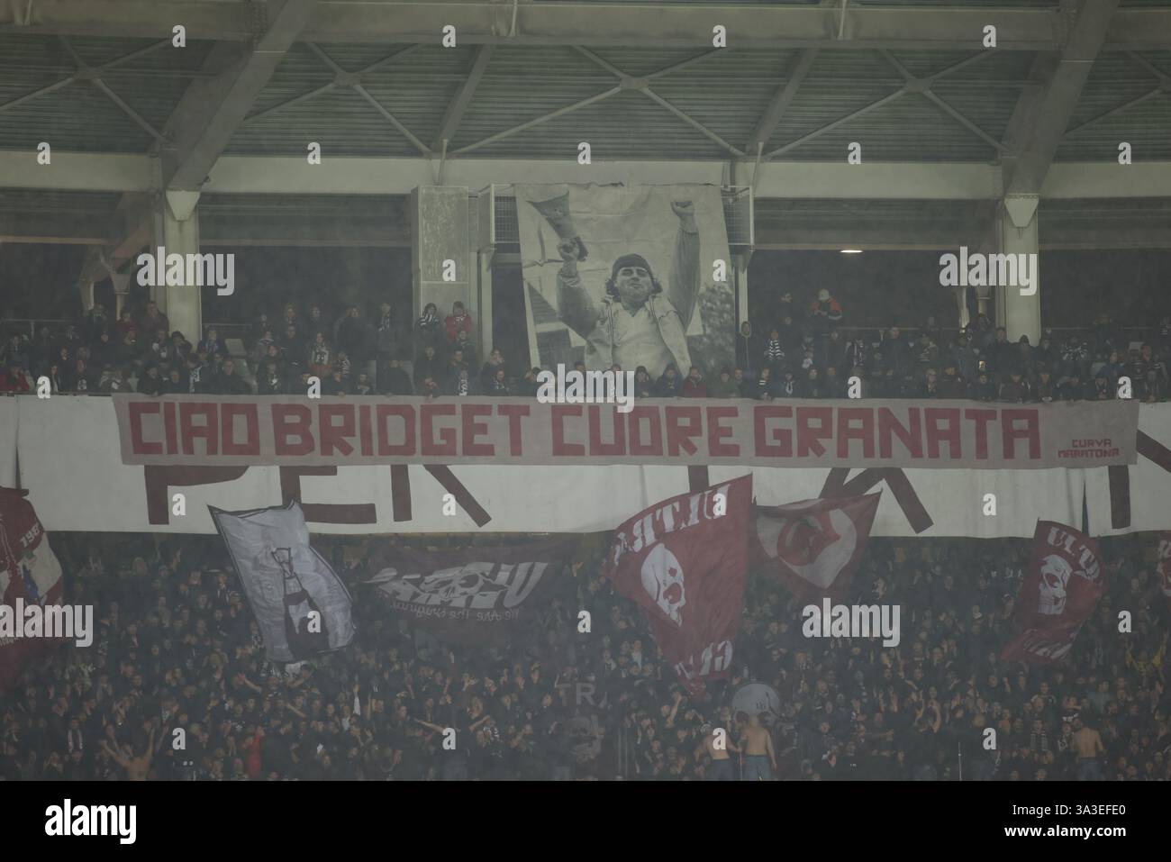 Turin, Italy. 15th Mar, 2025. Torino FC fans during the Italian Serie A ...