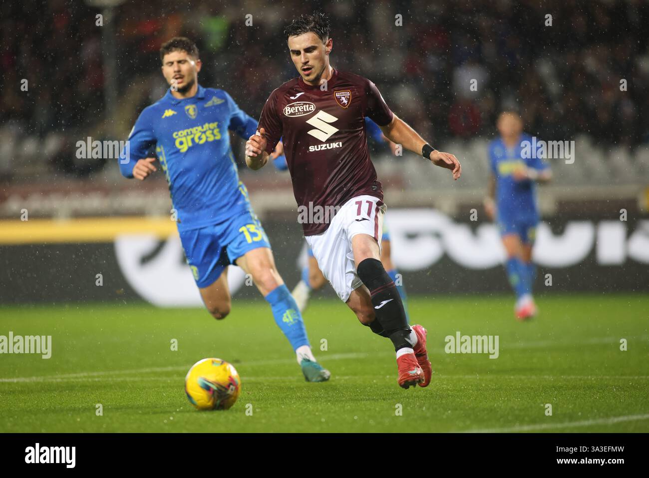 Turin, Italy. 15th Mar, 2025. Eljif Elmas of Torino FC during the ...
