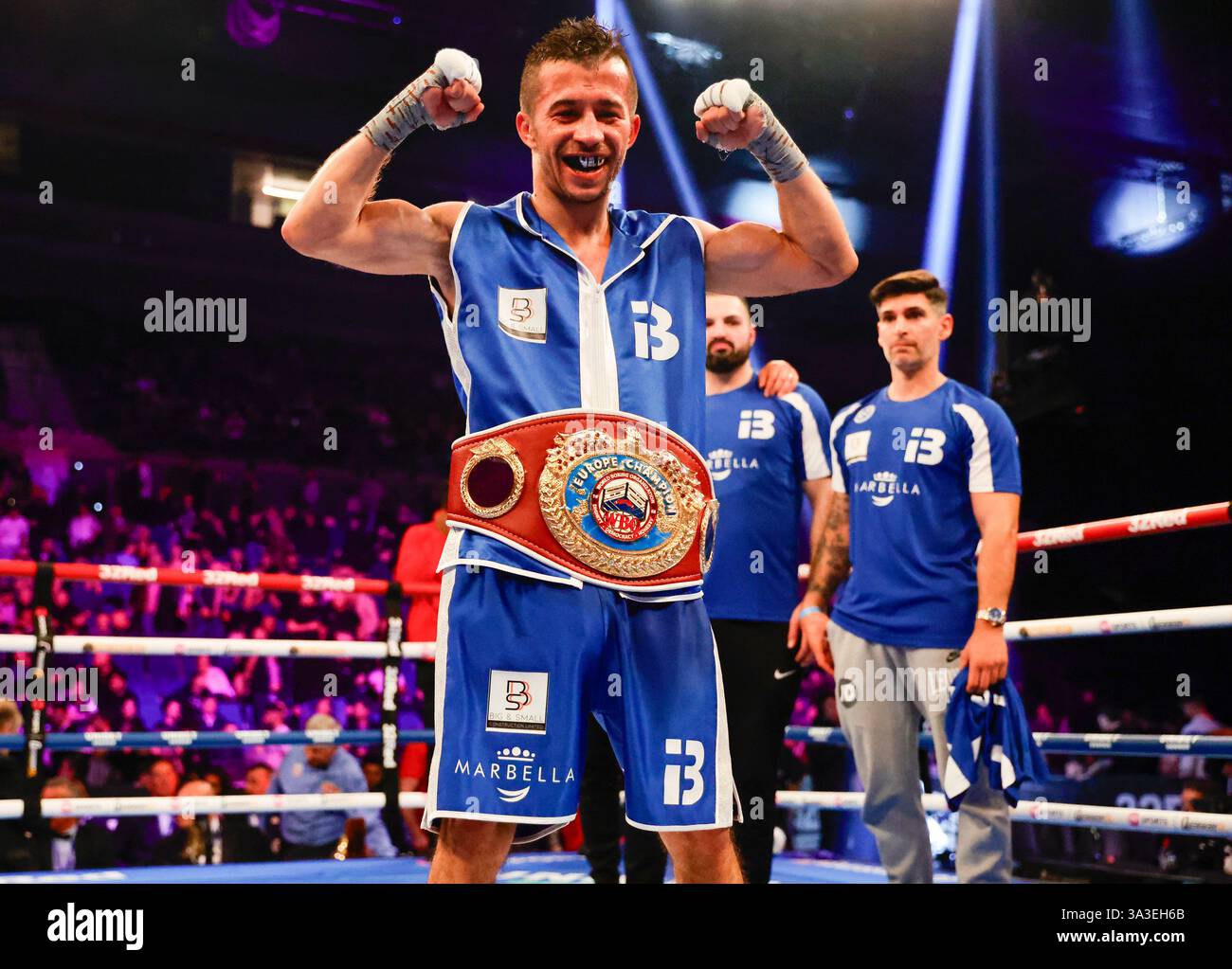 15th March 2025; M&S Bank Arena, Liverpool, England; WBA Featherweight ...