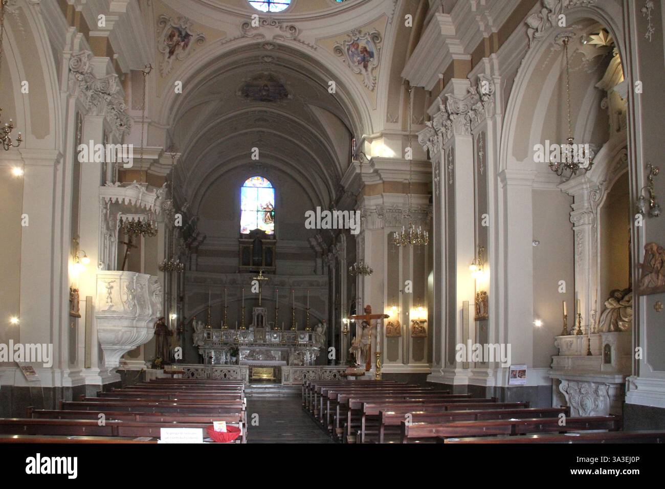 Ostuni, Italy. Interior of the Chiesa di San Francesco d'Assisi Stock ...