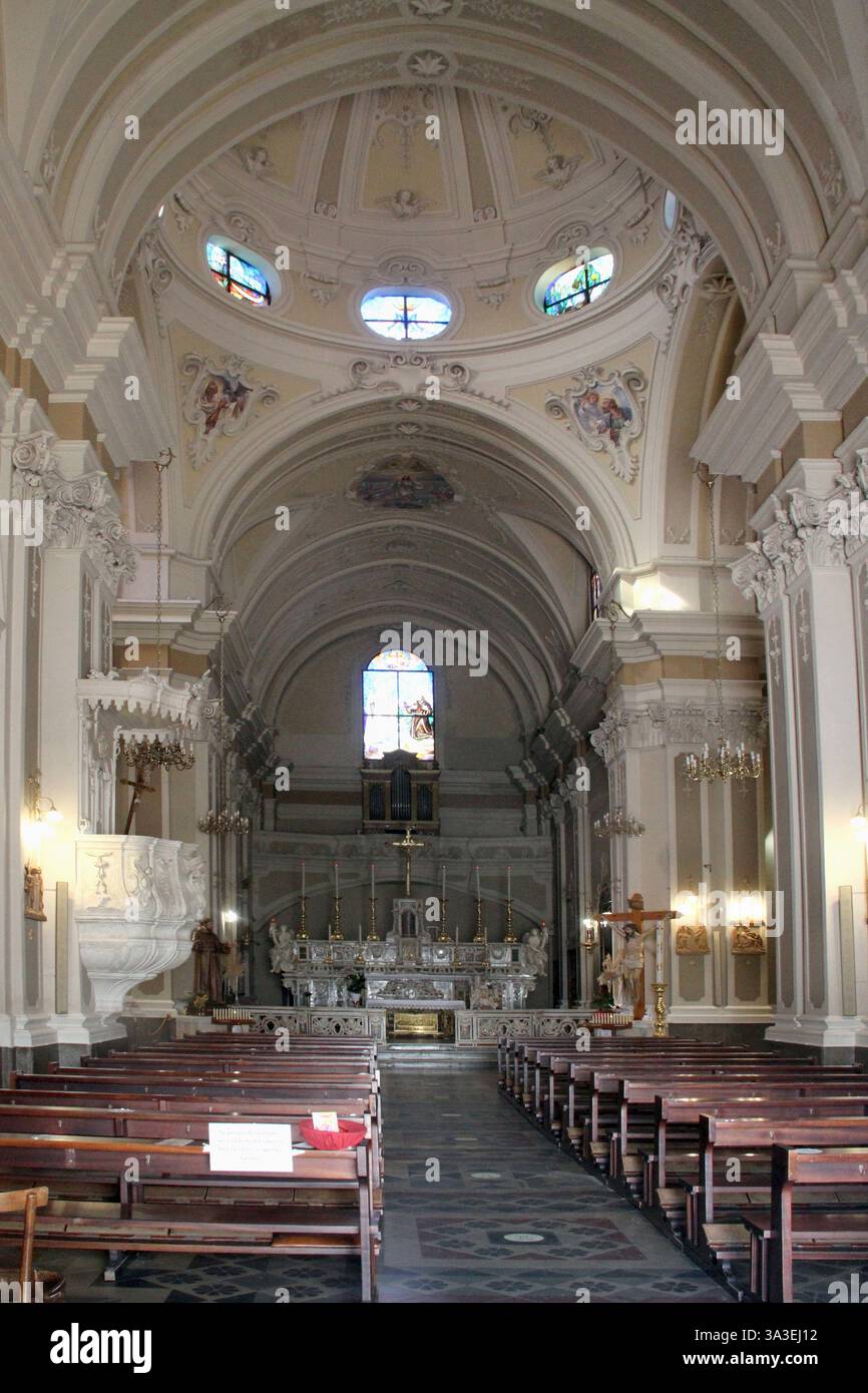 Ostuni, Italy. Interior of the Chiesa di San Francesco d'Assisi Stock ...