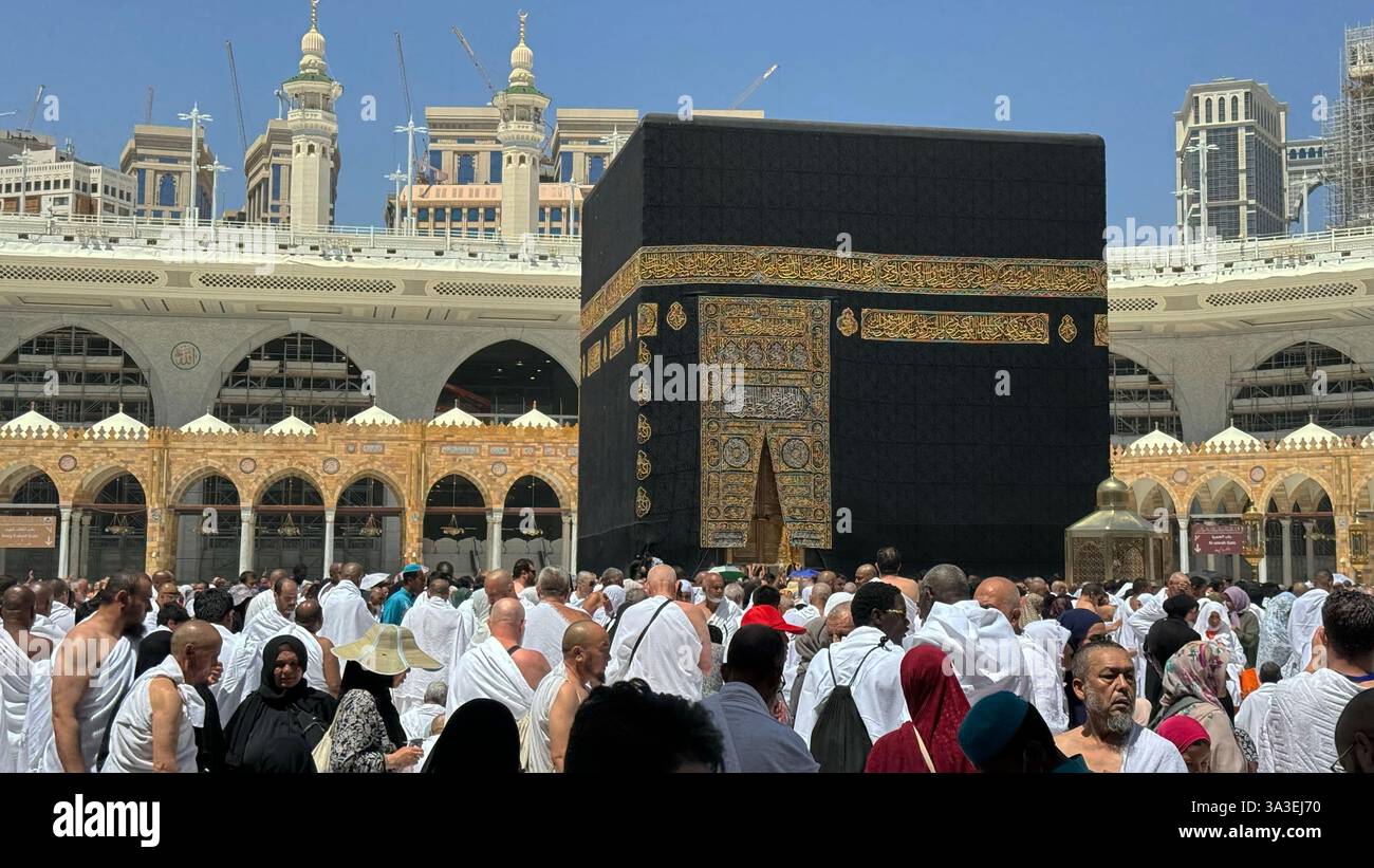 MECCA, SAUDI ARABIA - MAY 02 2024: View on Kaaba from second floor of ...