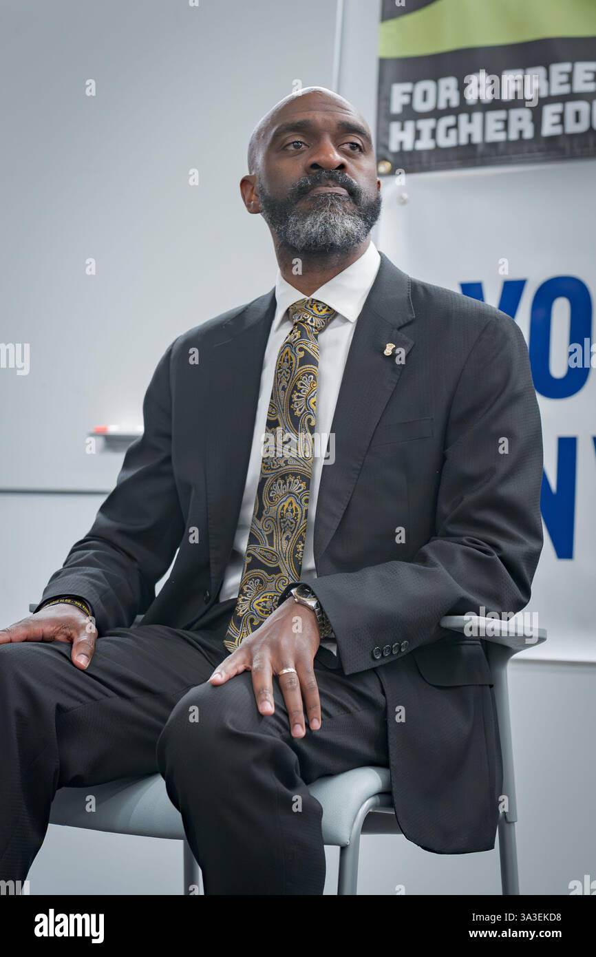 USA. 14th Mar, 2025. NYC Mayoral candidate Michael Blake. On March 14 ...