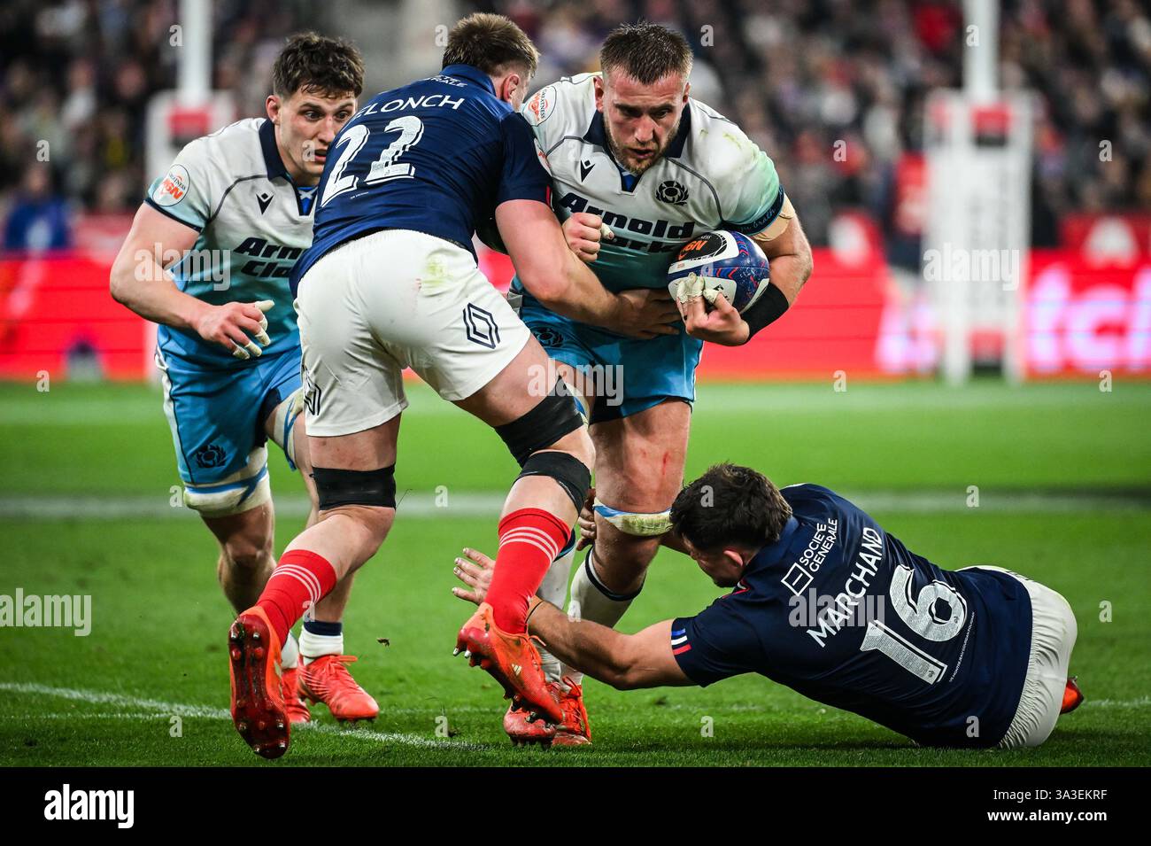 Saint Denis, France. 15th Mar, 2025. Zander FAGERSON of Scotland during ...