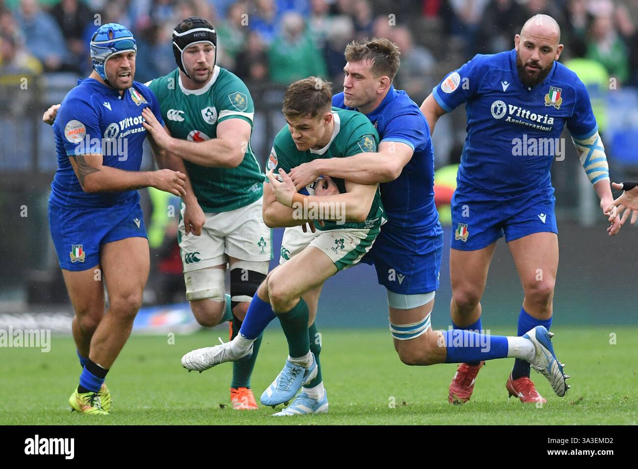 Gianmarco Lucchesi of Italy,Garry Ringrose of Ireland,Federico Ruzza of ...