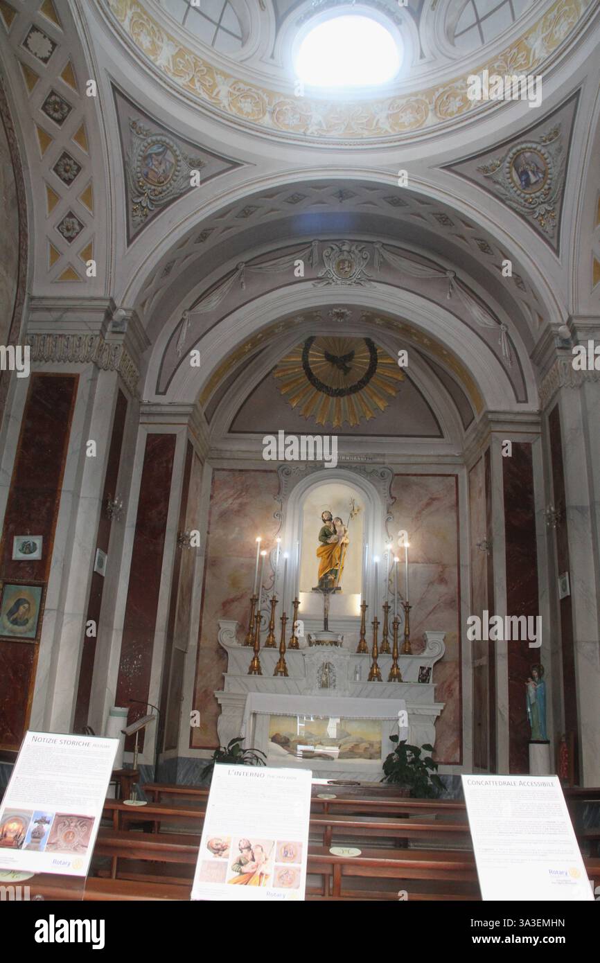 Ostuni, Italy. Interior of the Church of St. Joseph (Chiesa Rettoria di ...