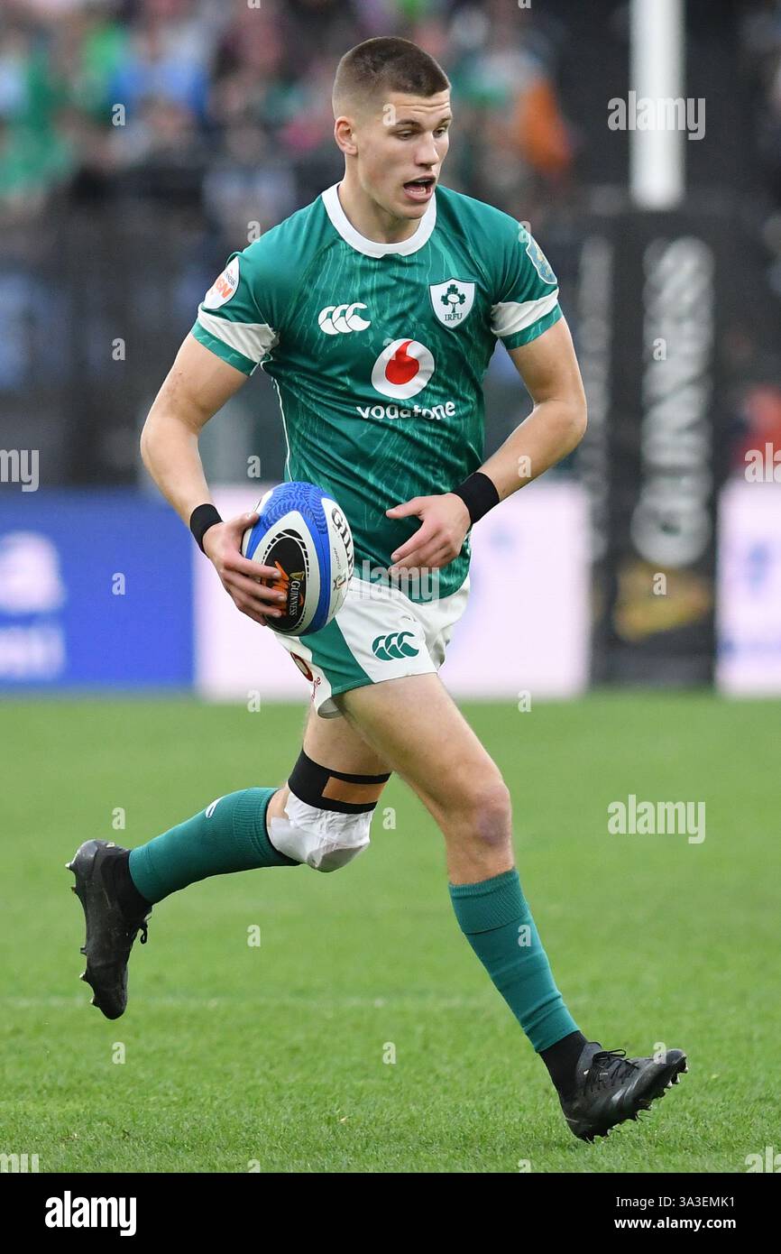 Rome, Lazio. 15th Mar, 2025. Sam Prendergast of Ireland during 6 ...