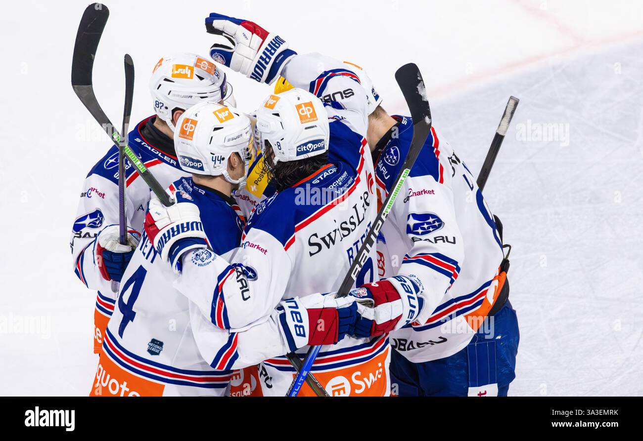 Kloten, Switzerland, 15th Mar 2025: In the 52nd minute of the game, the ...