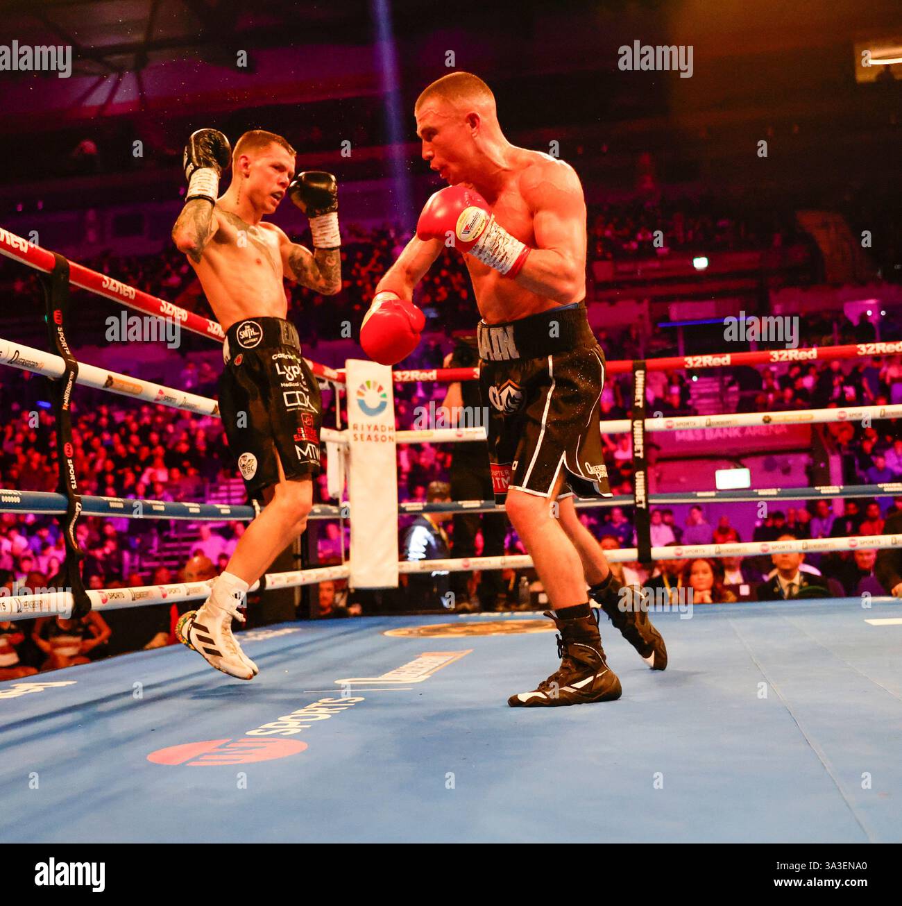 15th March 2025; M&S Bank Arena, Liverpool, England; WBA Featherweight Title Fight, Nick Ball ...