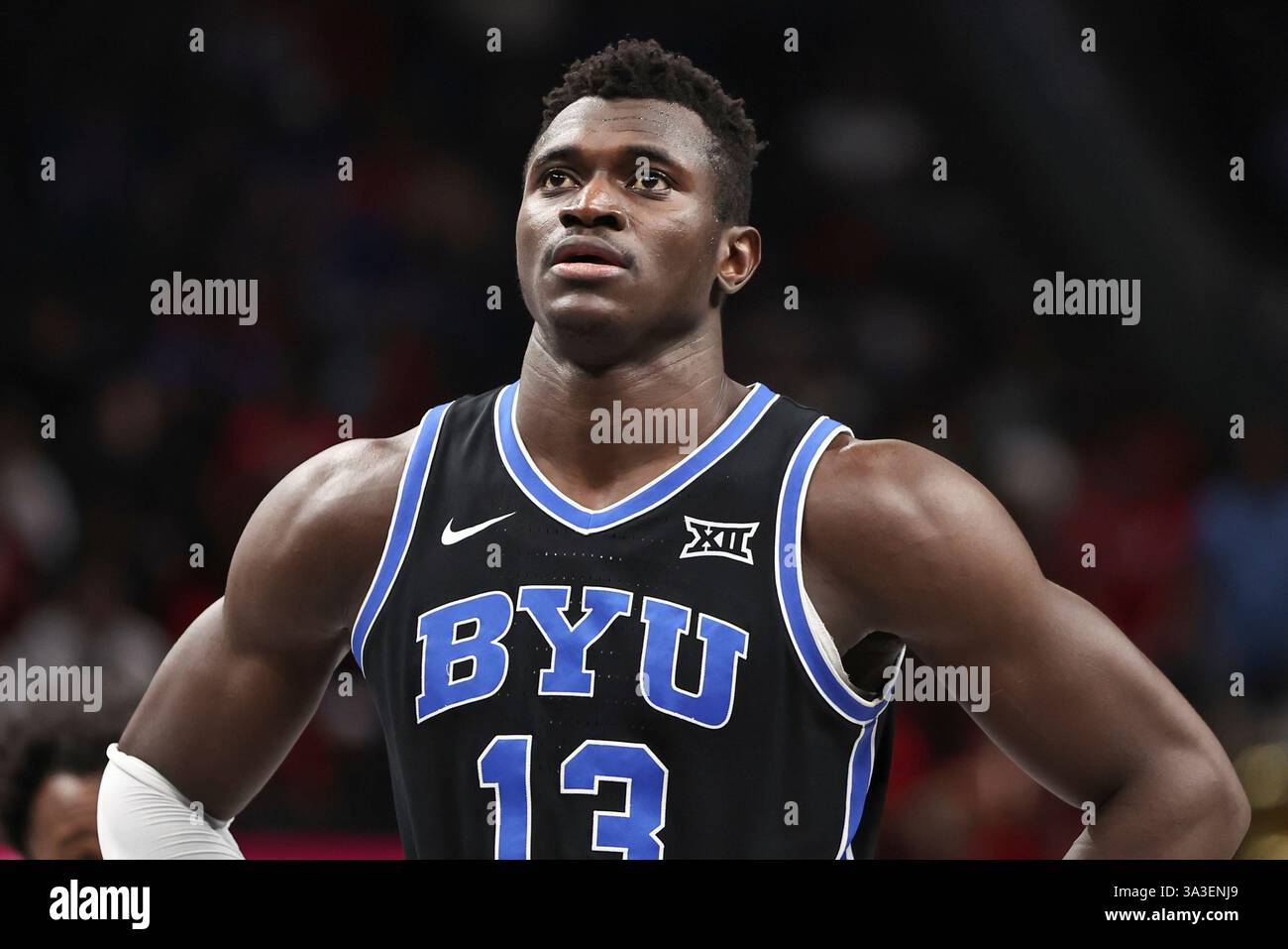 KANSAS CITY, MO - MARCH 14: Brigham Young Cougars center Keba Keita (13 ...