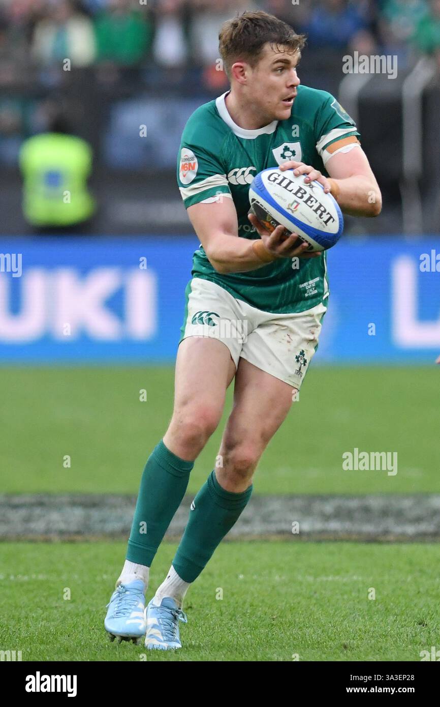 Rome, Lazio. 15th Mar, 2025. Garry Ringrose of Ireland during 6 Nations ...