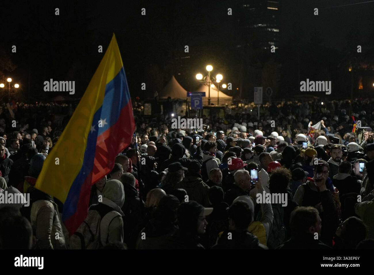 Belgrade, Serbia. 15th Mar, 2025. Citizens are protesting on the ...