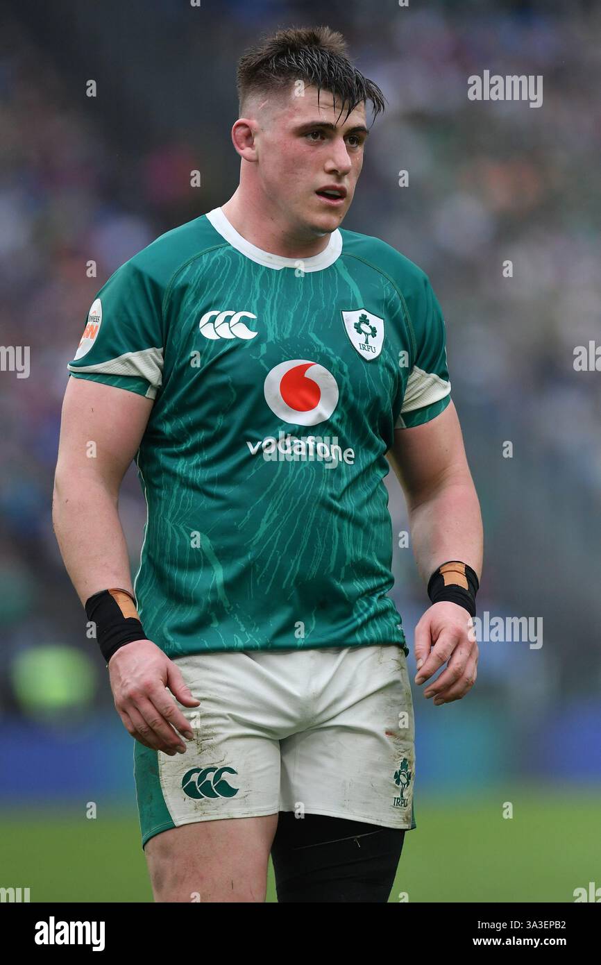 Rome, Lazio. 15th Mar, 2025. Dan Sheehan of Ireland during 6 Nations ...
