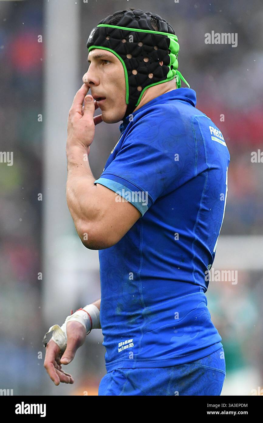 Juan Ignacio Brex of Italy during 6 Nations match Italy v Ireland ...