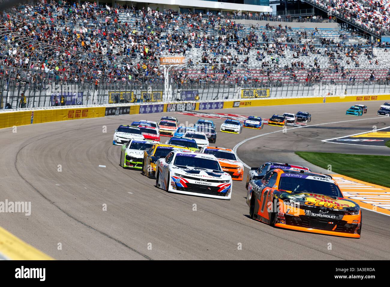 LAS VEGAS, NV - MARCH 15: Carson Kvapil (#1 JR Motorsports Bass Pro ...
