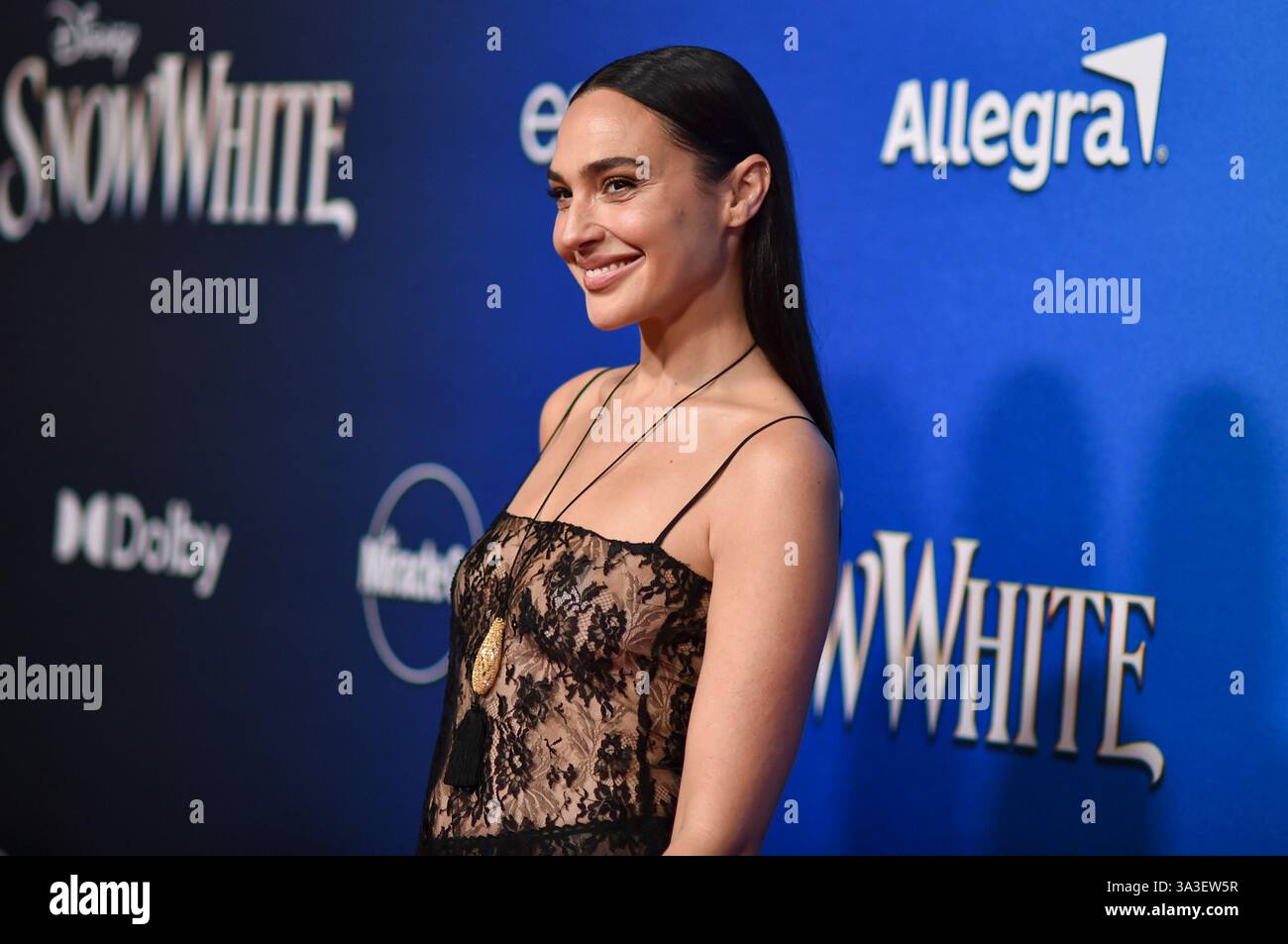 Gal Gadot arrives at the premiere of "Snow White" on Saturday, March 15 ...