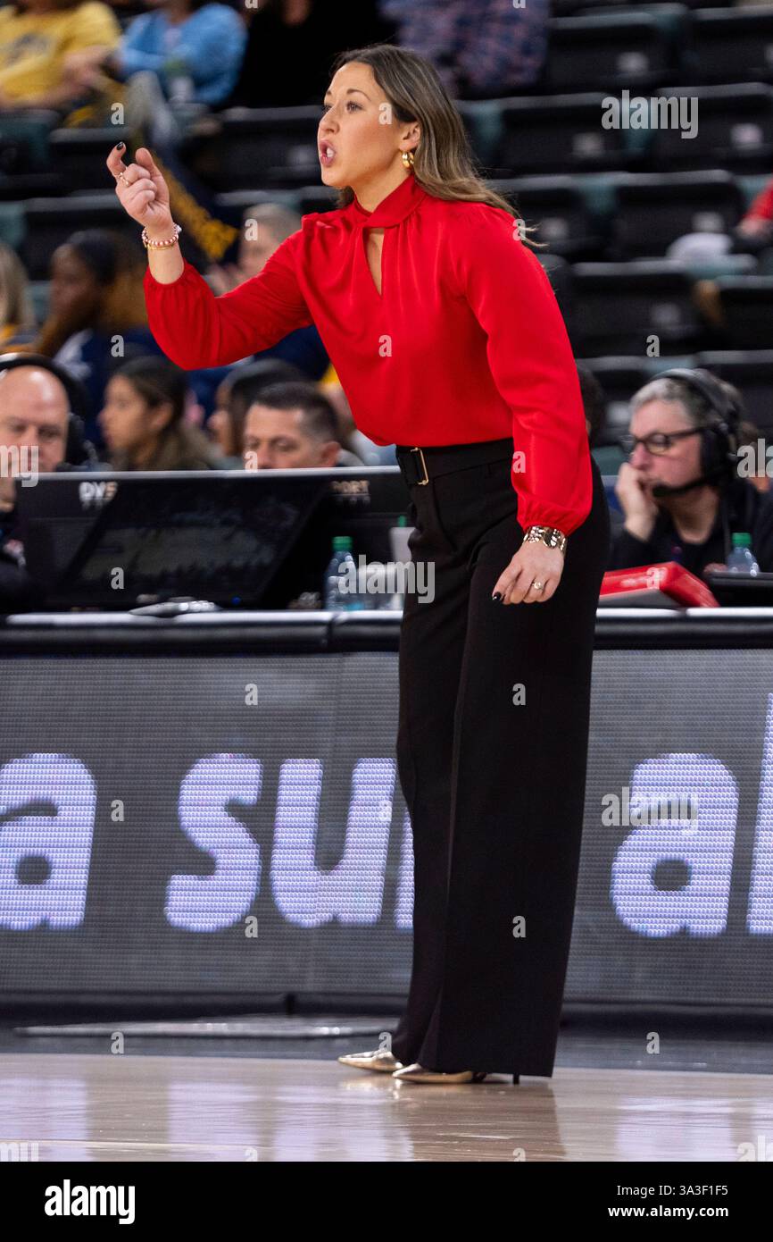 Fairfield head coach Carly Thibault-DuDonis reacts during the NCAA ...
