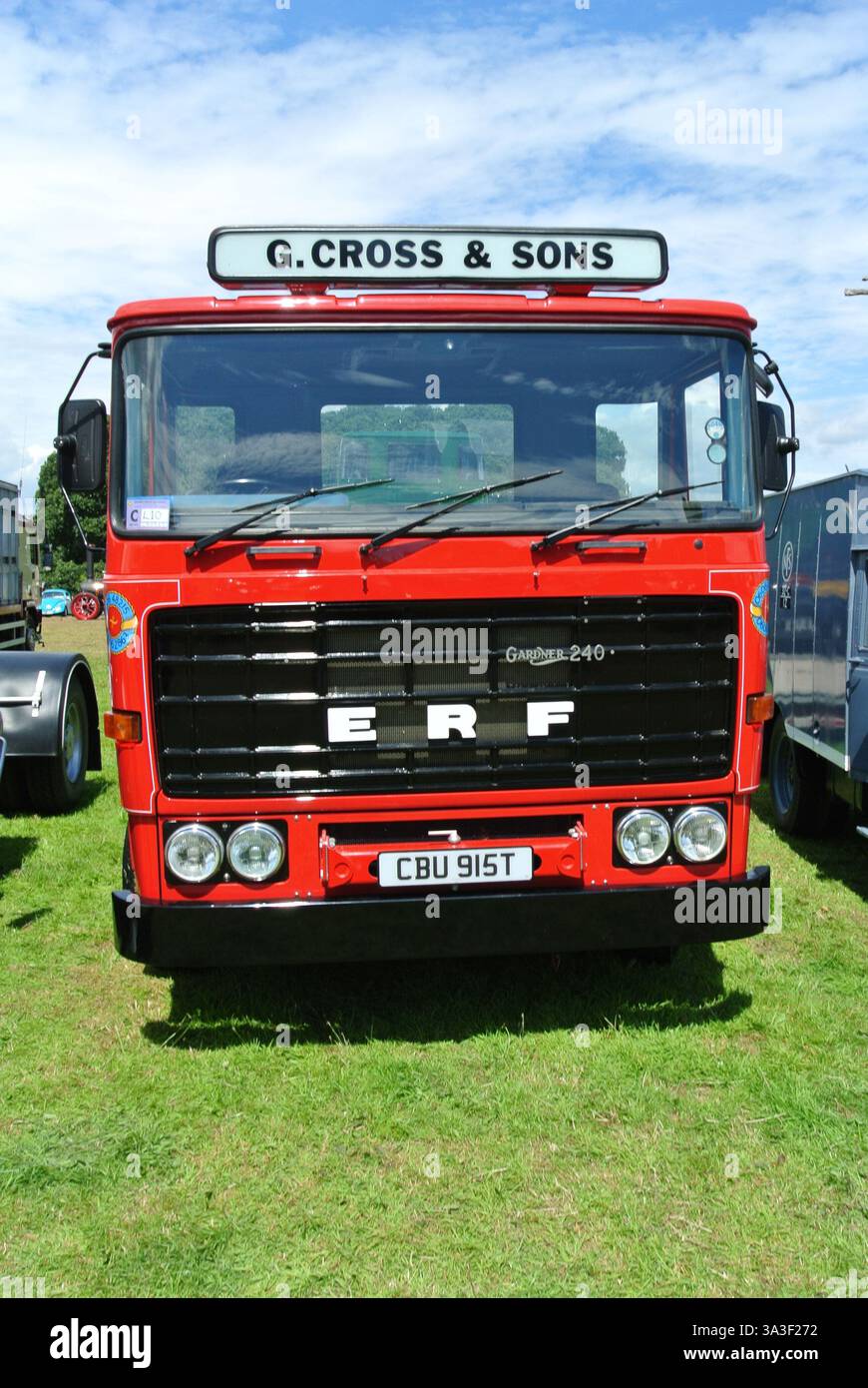 A 1979 ERF B series parked on display at the 49th Historic Vehicle ...